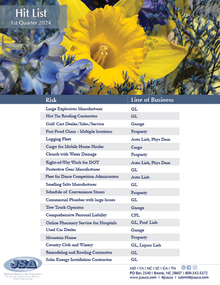 Hit List – Jackson Sumner & Associates